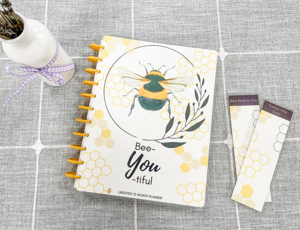 Undated Bee-YOU-tiful Monthly/Weekly Planner – Lavender Hill Paper Company